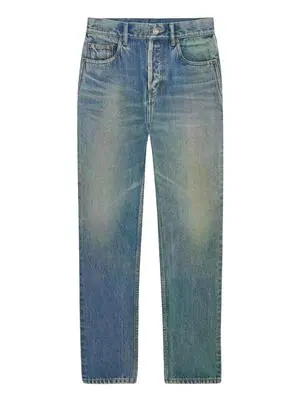 Saint Laurent 90's High-rise Buttoned Jeans - Blue