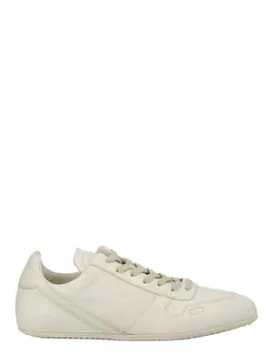 Rick Owens Leather Lace Up Sneakers - Neutrals