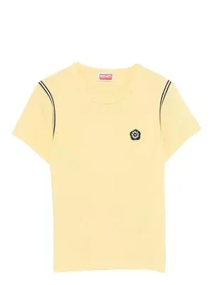 Kenzo Logo Appliqué T-shirt - Yellow