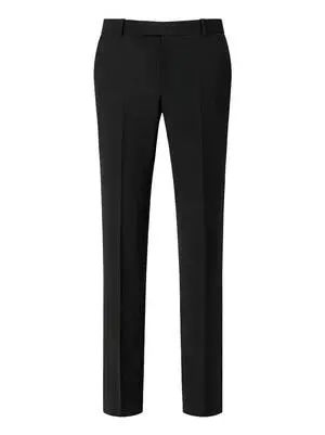 Alexander McQueen Pressed-crease Trousers - Black
