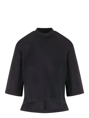 Moncler Flared-hem T-shirt - Black