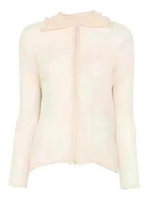 Issey Miyake Chiffon Twisted Top - Neutrals