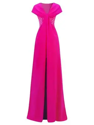 GEMY MAALOUF Bow-like Maxi Dress - Pink