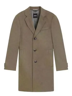 BOSS Button-closure Coat - Brown