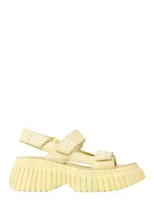 Camper Bcn Leather Touch-strap Sandals - Yellow