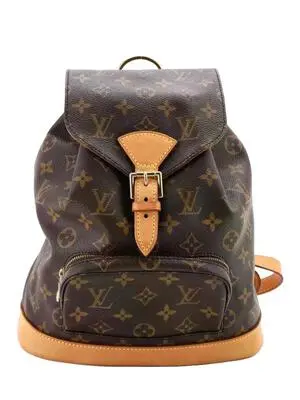 LOUIS VUITTON Vintage Montsouris Monogram Canvas Mm Backpack - Brown