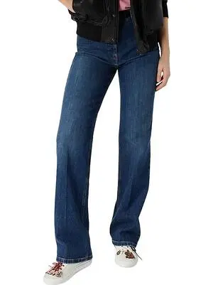 Gerard Darel Avenie High Rise Straight Jeans - Blue
