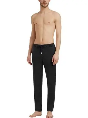 Vilebrequin Satin Pull On Trousers Black
