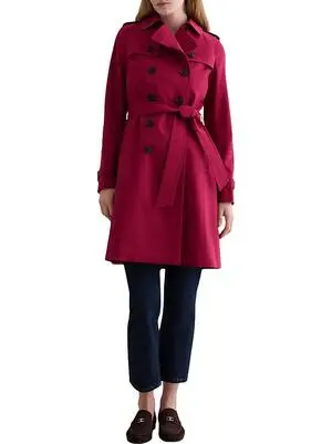 HOBBS LONDON Skylar Trench Coat - Beetroot Pink