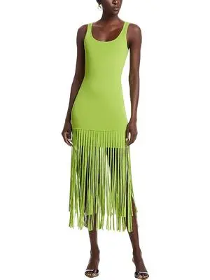TOCCIN Roxanne Scoop Neck Dress - Lime