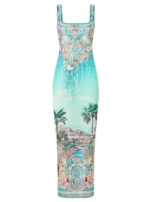 Camilla Square Neck Maxi Dress - Balearic Bebe