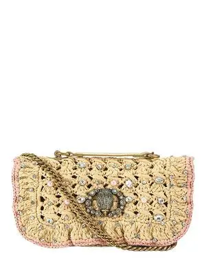 Kurt Geiger Chelsea Small Ruffle Shoulder Bag - Open Beige