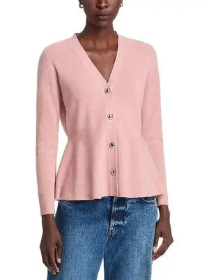 SIONI Peplum Cardigan - Heather Rose