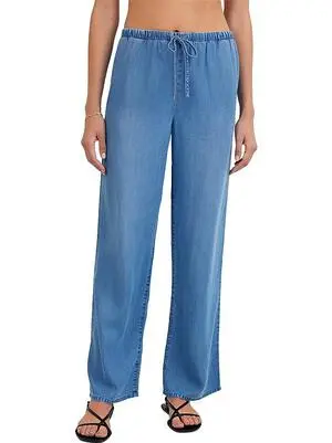 Bella Dahl Wide Leg Drawstring Pants - Indigo Harbor Wash