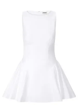 Staud Gwen Mini Dress - White