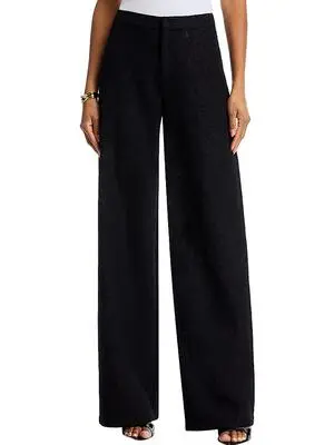L'Agence Livvy Lace Straight Leg Pants - Black