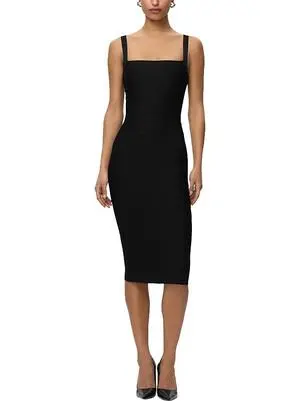 Herve Leger Neri Bandage Midi Dress - Black