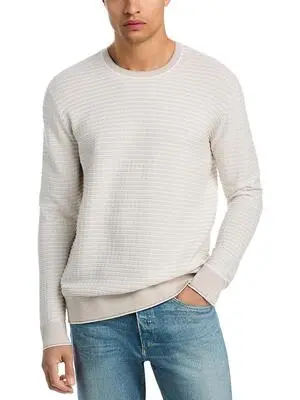 Rag & Bone Harvey Stripe Crewneck Sweatshirt - Chalk