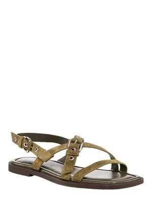 Rag & Bone Harlow Suede Sandals - Olive Suede