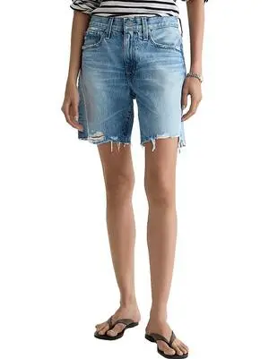 Ag Ex-Boyfriend Denim Bermuda Shorts Sierra Mea