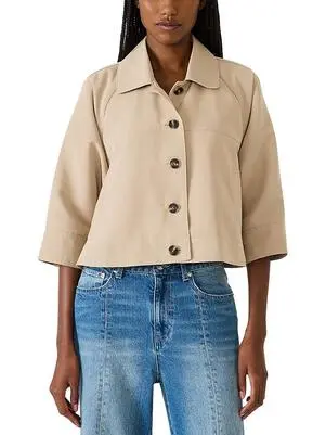 Steve Madden Rhode 3/4 Sleeve Jacket - Tan
