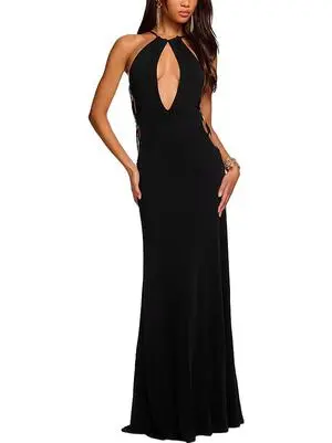 Ramy Brook Charlotte Cutout Gown - Black
