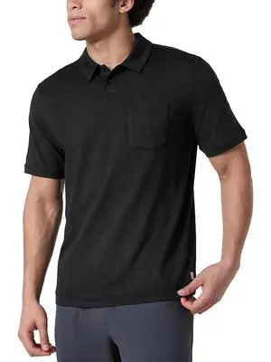 Vuori Ponte Perf Polo Shirt Black Heather