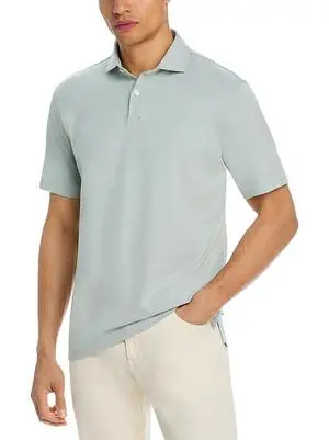 Peter Millar Crown Crafted Albatross Cotton-blend Pique Polo Light Willow