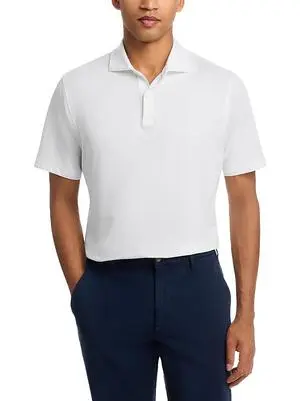 Peter Millar Crown Crafted Albatross Cotton-blend Pique Polo - White