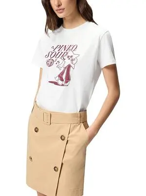Pinko Trapani High Trim Tee - Zy