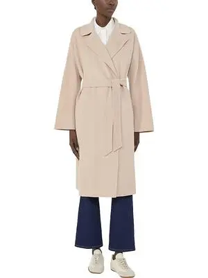 Max Mara Civada Midi Robe Coat Sand