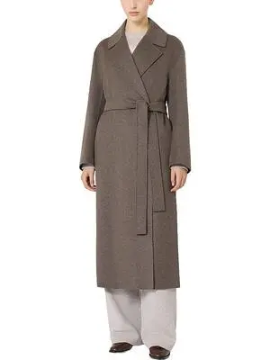 Max Mara Luna Wool Coat Dark Red
