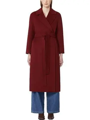Max Mara Luna Wool Coat Raspberry
