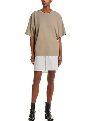 MAISON MARGIELA Combo Mini Dress - Beige