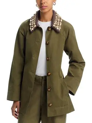 Veronica Beard Langham Dickey Coat - Army