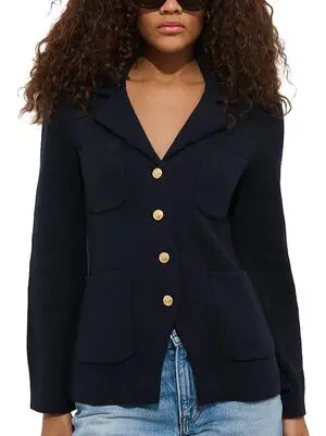 ALEX MILL London Sweater Jacket - Navy