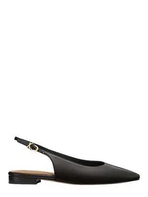 MARGAUX LONNBERG The Elise Slingback Flats Black Nappa