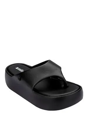 Melissa Free Thong Platform Sandals Black