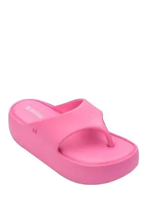 Melissa Free Thong Platform Sandals Pink