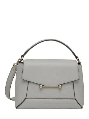Strathberry Mosaic Leather Top Handle Bag - Marble Grey