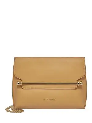 Strathberry Mini Stylist Leather Crossbody Bag - Brulee