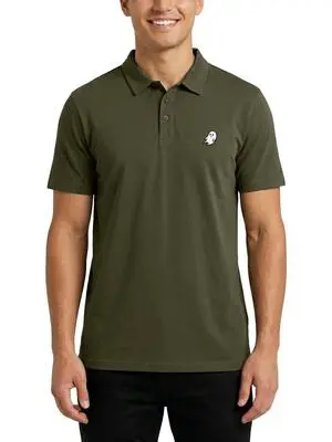 DALIX Ghost Midweight Short Sleeve Polo Shirt - Army