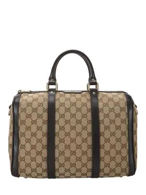 Gucci Original Gg Boston Handbag - Brown