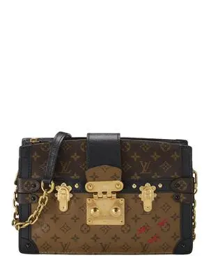 LOUIS VUITTON Monogram Reverse Trunk Clutch - Brown