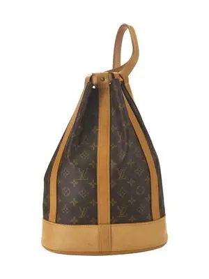 LOUIS VUITTON Monogram Randonnee Backpack - Brown