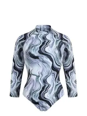 Vilebrequin Uv Protection Marble Rashguard Lexane - White