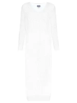 Vilebrequin Crochet T-shirt Maxi Dress - White