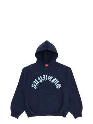 Supreme Printed Arc Hooded Sweatshirt - Blue