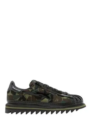 Adidas Clot X Bape X Superstar Sneakers - Black