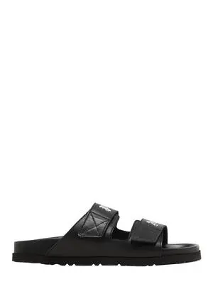 Palm Angels Logo Print Sandal - Black